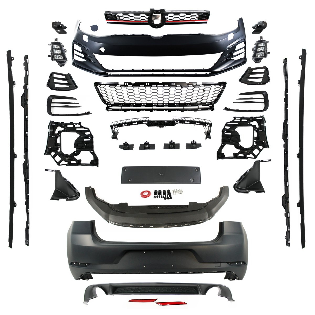 JOM Body kit sports design VW Golf MK7, PDC/HCS huller og inkl ...